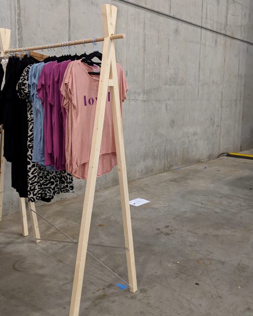 three tier a-frame | market stall co, beautiful handmade retail displays